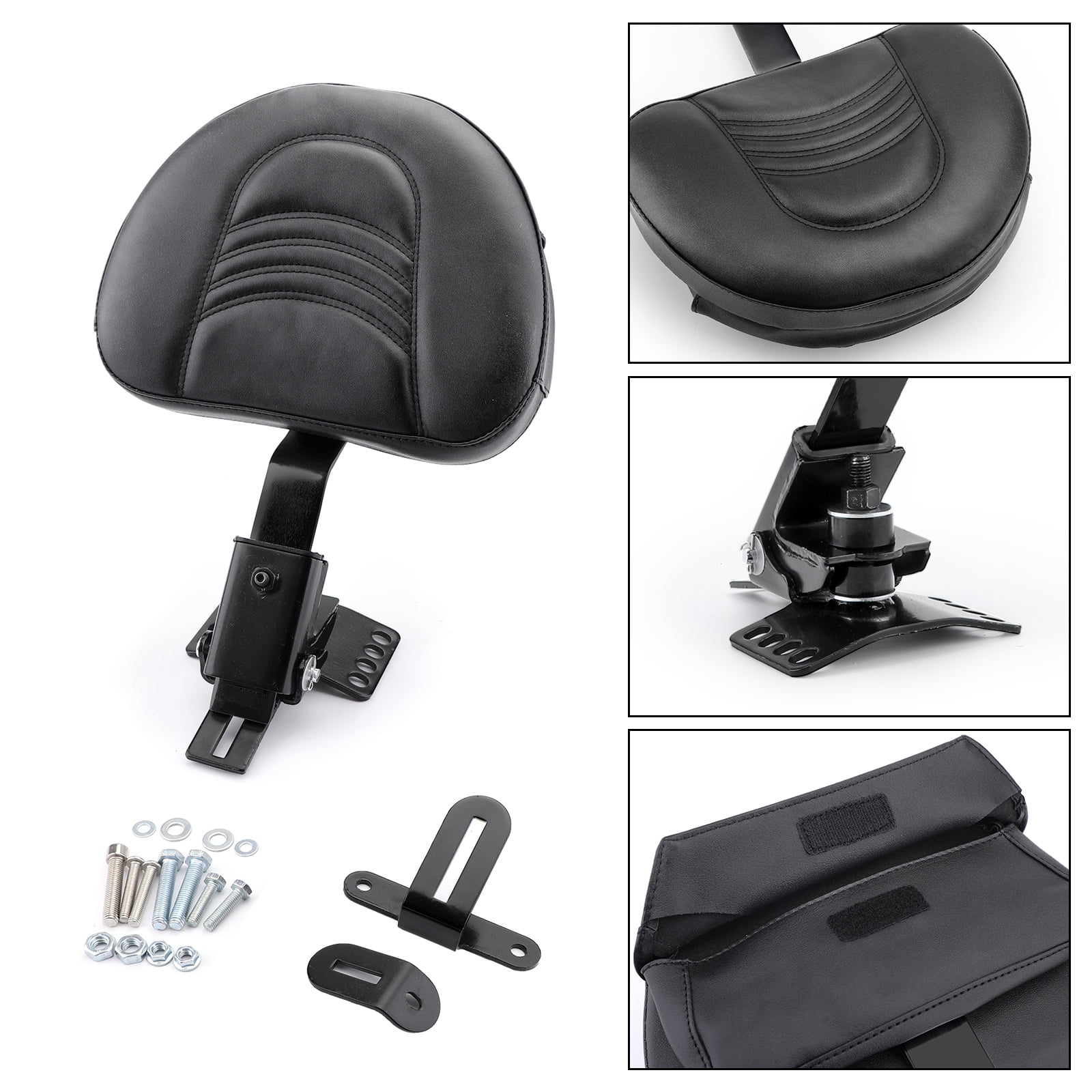 Motor Genic Plug-In Driver Rider Backrest Kit For Touring Road Electra ...