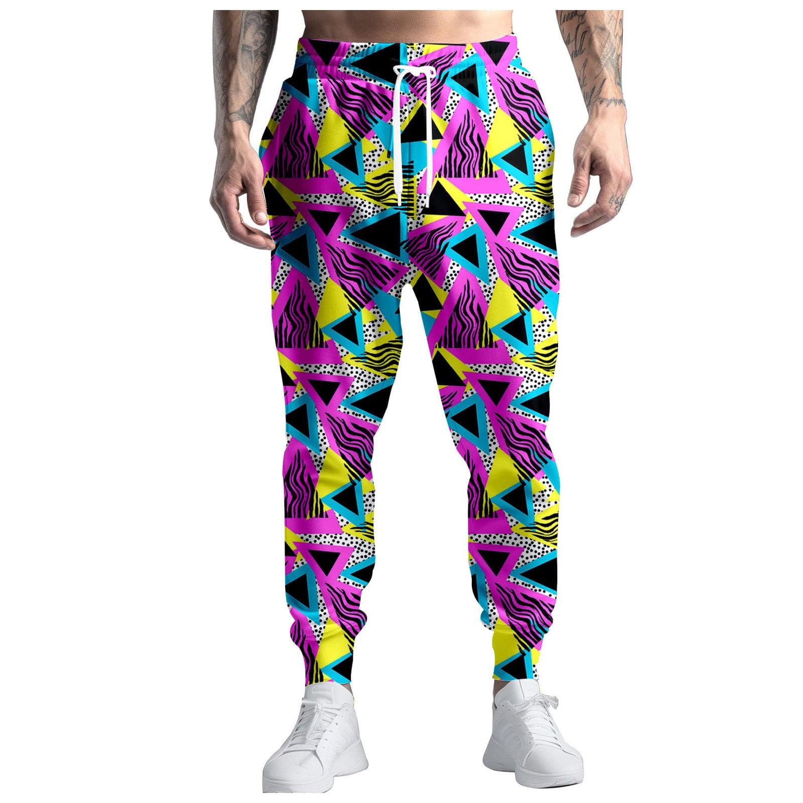 Click here for Xiaoyonnn 80s Retro Joggers Men Casual Running Pan... prices