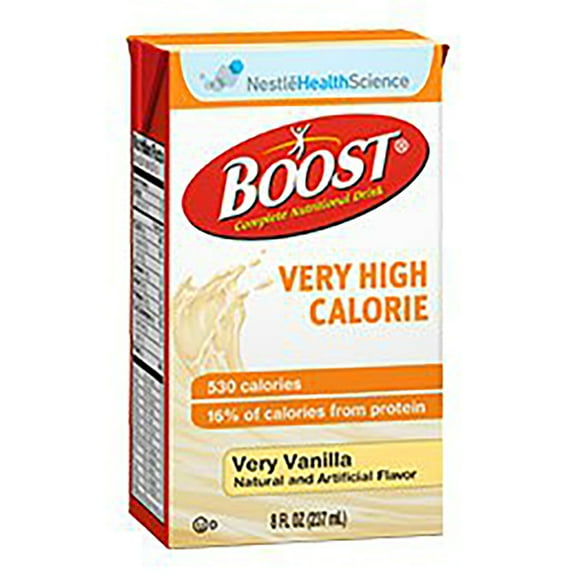 BOOST Very High Calorie Nutritional Protein Drink, Very Vanilla, 8 fl ...