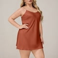 Busydd Ladies Sleep Dress Solid Color Spaghetti Straps Nightgowns for ...