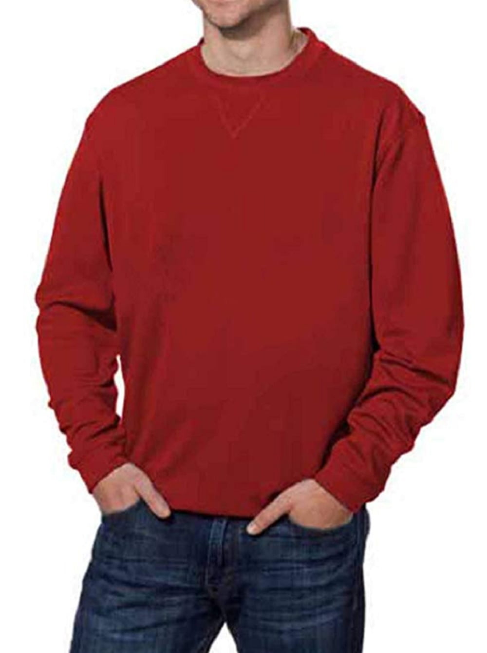 Pebble Beach Mens Performance Crew Neck Golf Pullover - Red(Small ...