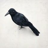 TUITOONM Crows Realistic Lifesize Fake Black Crow for Halloween ...