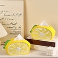 2 PCS Cute Cartoon Lemon Tissue Box - Creative Napkin Holder for Living ...
