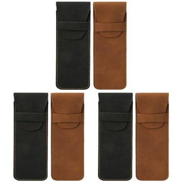 Walmart 4-Pack Leather Pen Pouch Holder Organizer, Pocket Protector for ...