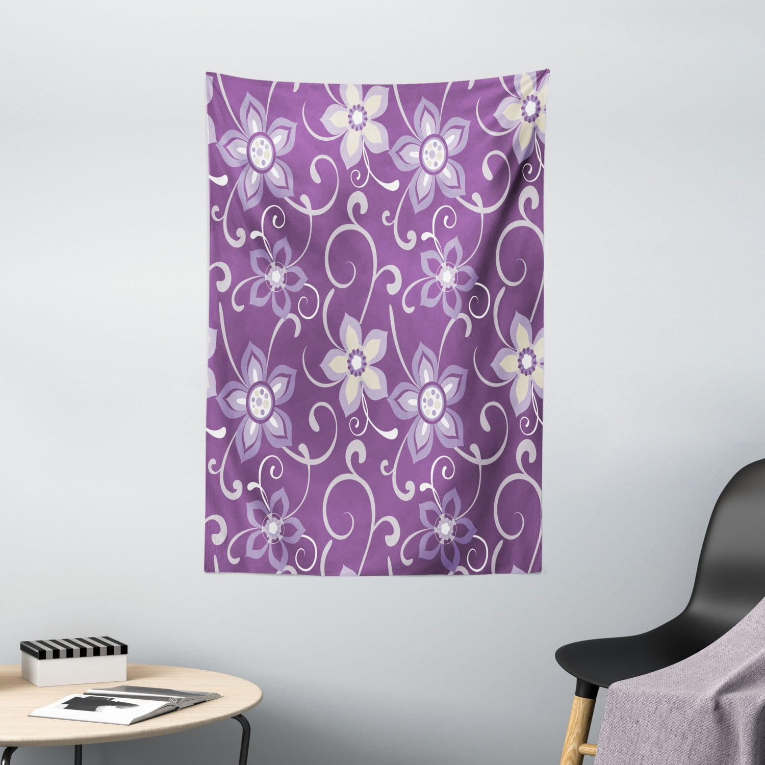 Eggplant Tapestry, Beautiful Lilacs with Leaves Sticking out of Them in ...