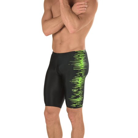 Speedo Men's Interference Glow Pro Lt Swimsuit, Sport Neon, Size 26 ...