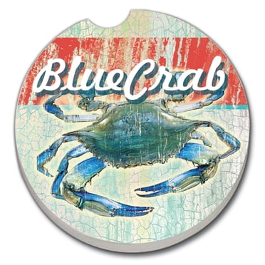 Thirstystone Occasions Drink Coasters, Set, Blue Crab II - Walmart.com