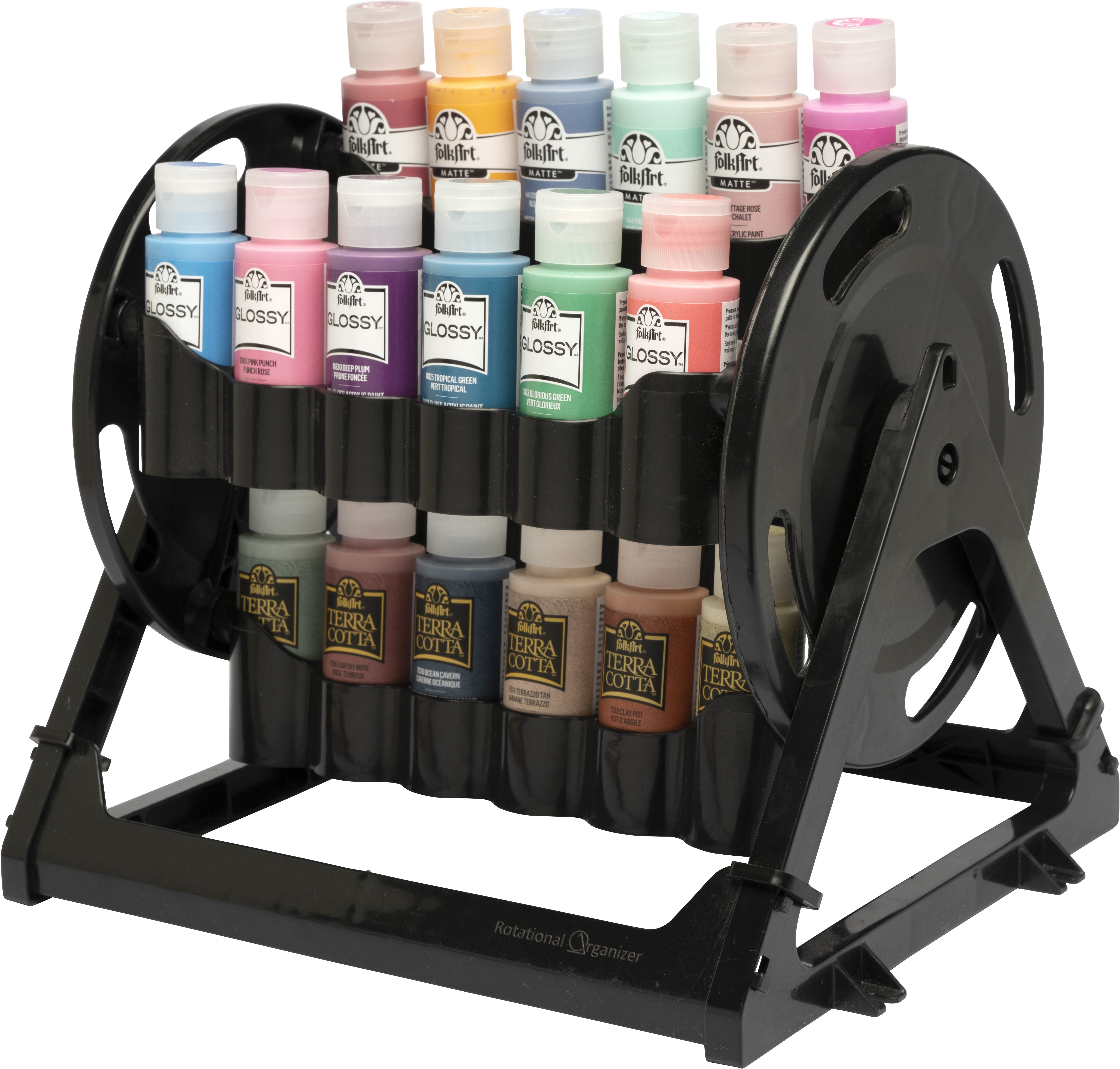 Plaid Arts and Crafts 2 oz Paint Bottle Rotational Organizer - Walmart.com