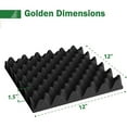 24 Pack Acoustic Foam Panels Fireproof Soundproofing Treatment Wall ...