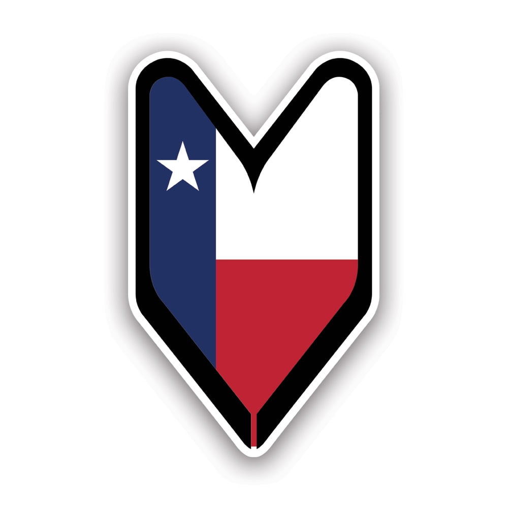 Texas Driver Badge Sticker Decal - Self Adhesive Vinyl - Weatherproof ...
