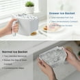 KNDKO Countertop Bullet Ice Maker, 6 Bullet ICES in 8 Mins, 18Lbs/Day ...