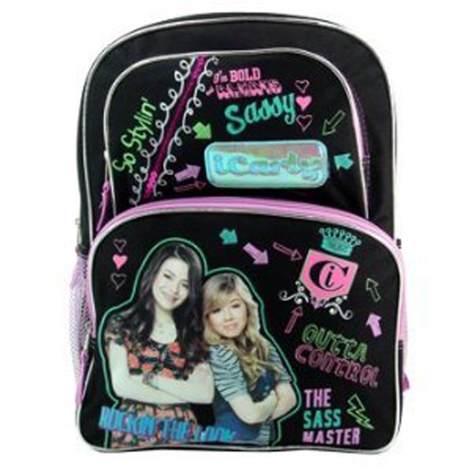 iCARLY LARGE BACKPACK - PNK& BLK - Walmart.com