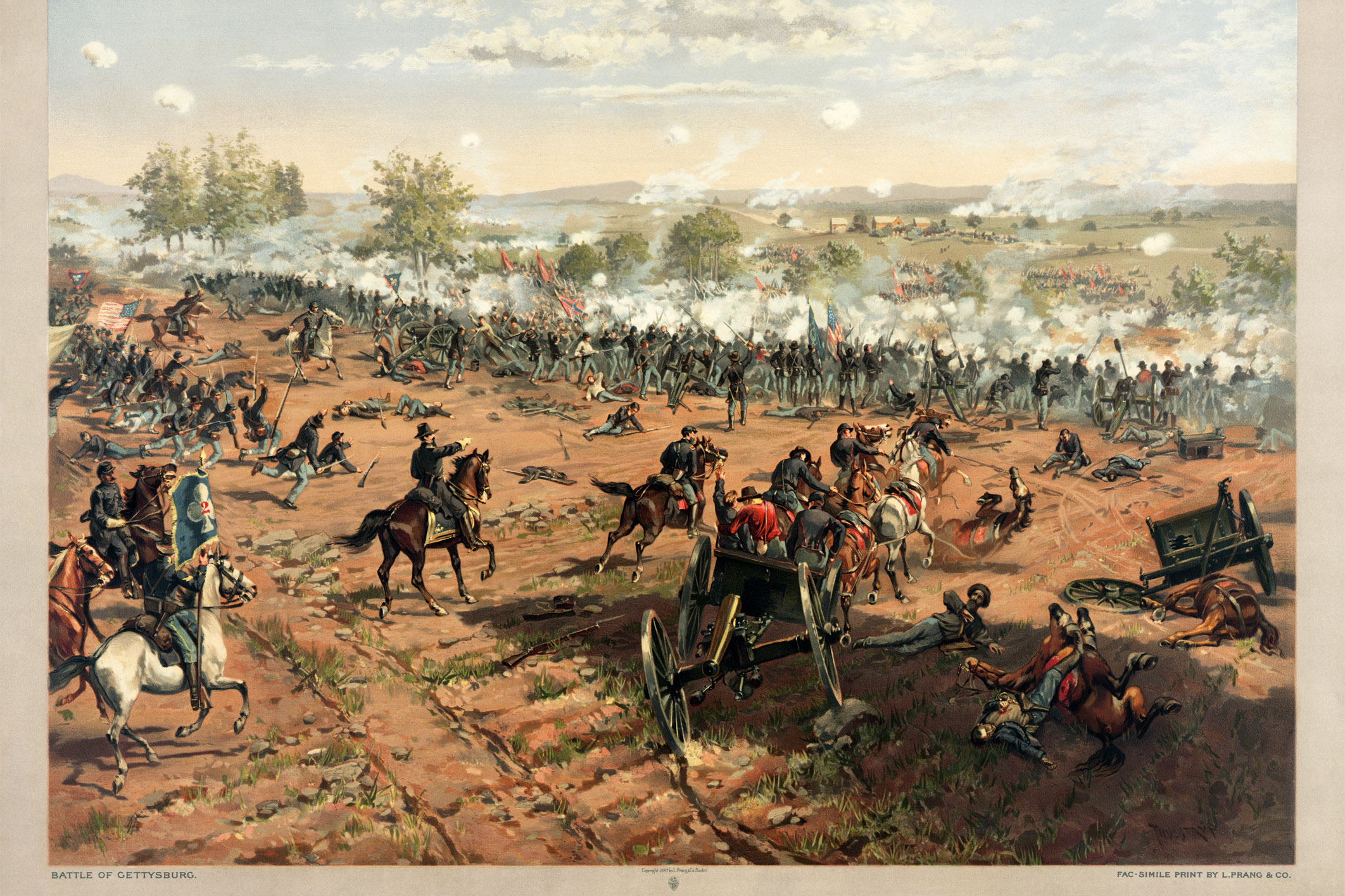 24x36 gallery poster, Picketts Charge, Battle of Gettysburg - Walmart.com