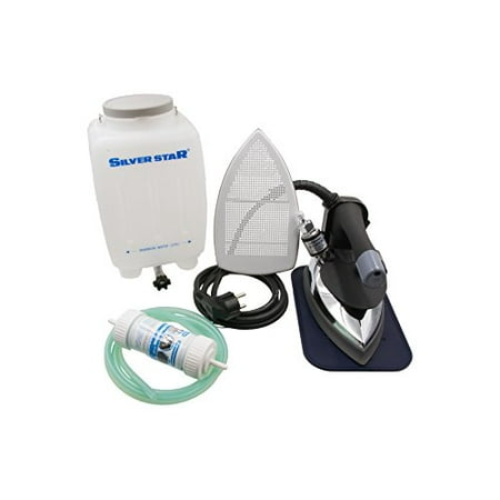 Silver Star 220 Volt Iron Bottle Steam Iron ES-300 Gravity Feed Steam ...