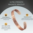 Metaljc Magnetic Christian Jesus Copper Cuff Bracelet for Men Women ...