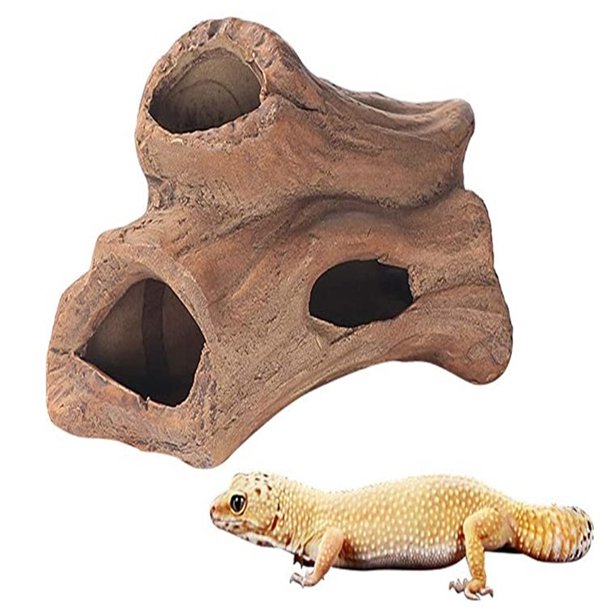 Volkmi 1 abs Lizard Hideout Ceramic Twig Snake Climbing Decoration ...