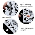 1Set 4Pcs 4 Styles Rectangle PET Plastic Hollow Out Drawing Painting ...