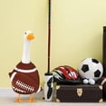 Guvpev Football Goose Outfit for 23" Porch Statue - Brown Pigskin ...