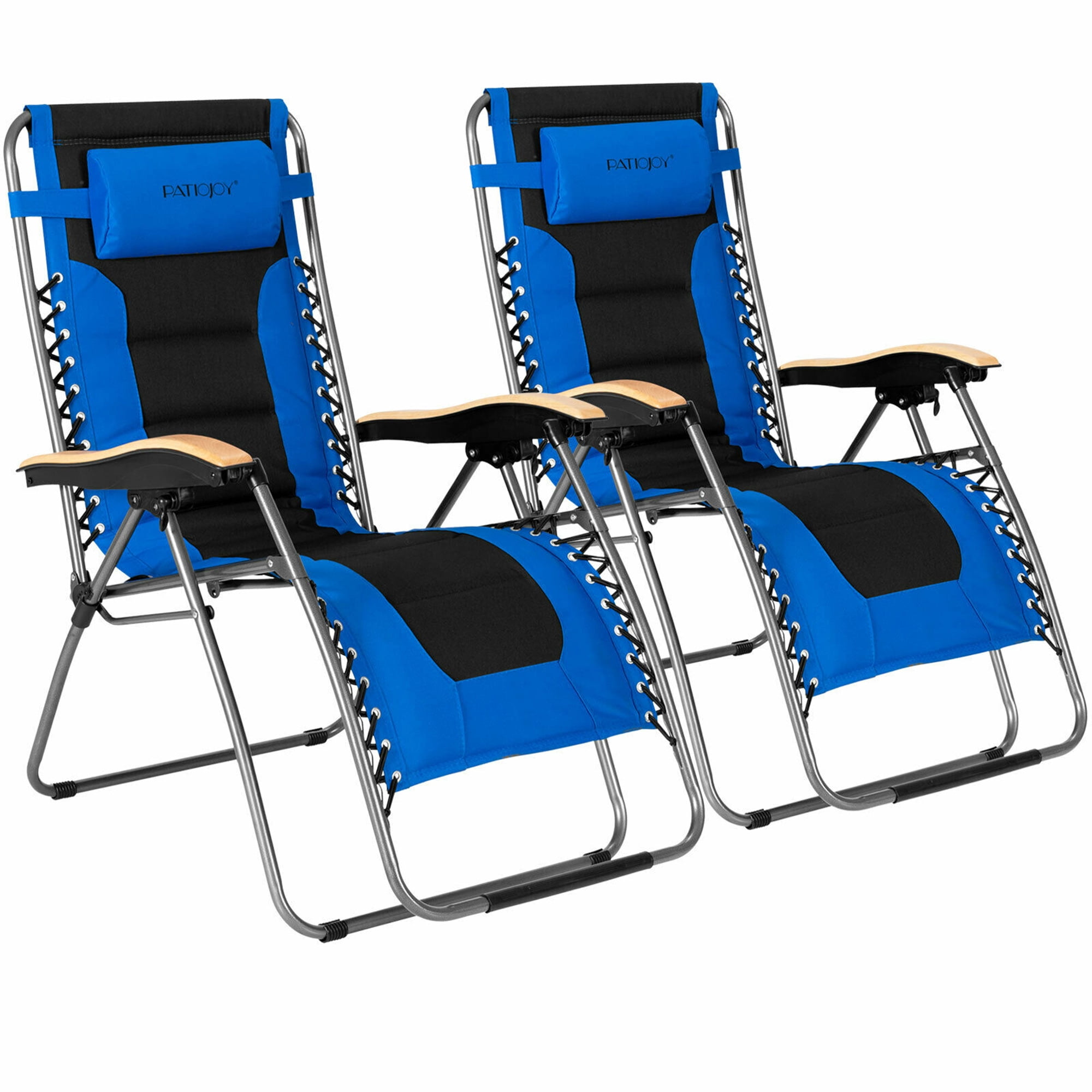 Click here for Gymax 2pcs Folding Chair Padded Lounge Chair W/ Be... prices
