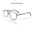 EYE ZOOM 3 Pack Metal Frame Aviator Style Reading Glasses with Spring ...