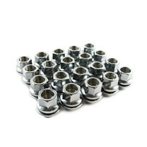 24 Lug Nuts Mag 12mmx1.5 Chrome Open End 13/16" Hex With Washer For ...