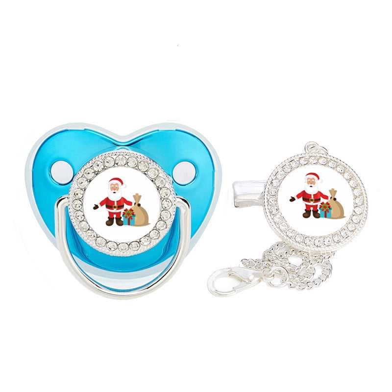 Dadaria Newborn Pacifiers Christmas Baby Pacifier Cartoon Initial Clip ...