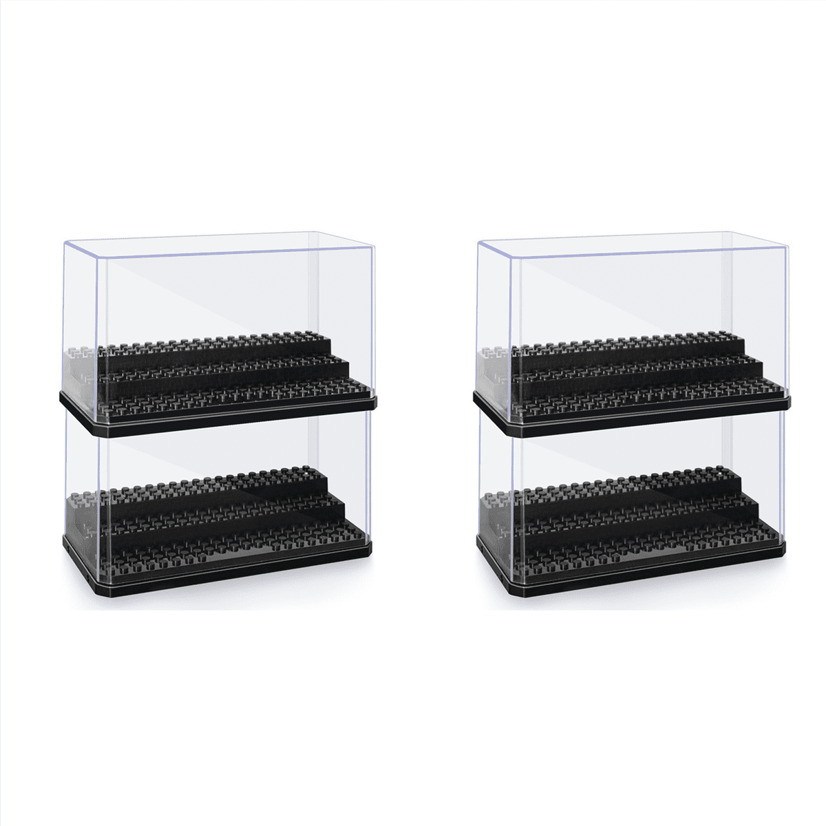 Click here for Unbranded 4x Mini Figure Display Box  Stackable Du... prices