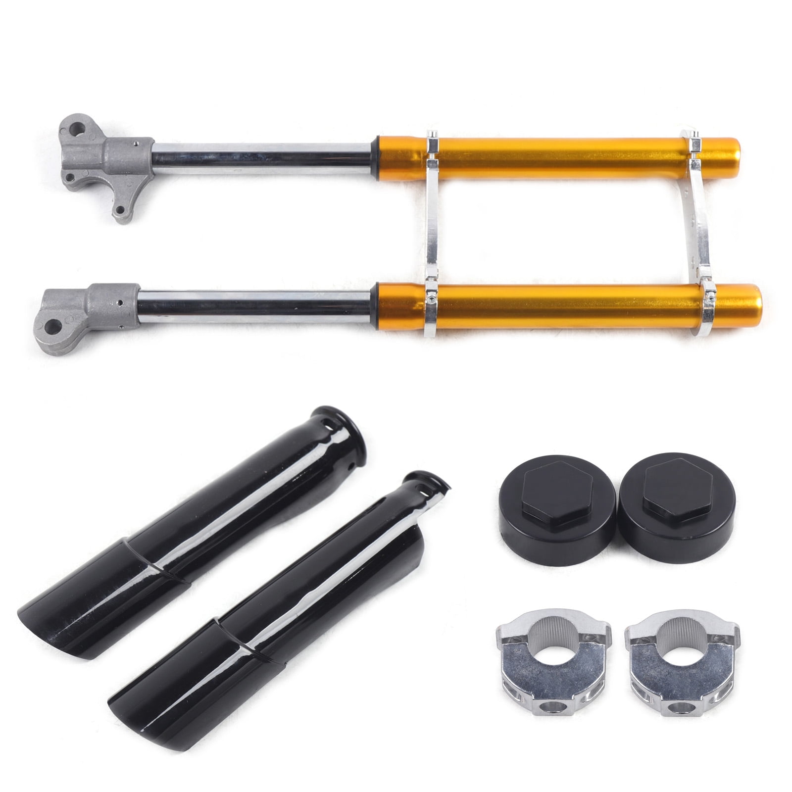 Miumaeov Mini Front Fork Shocker Triple Dirt Pit Pro Trail Bike 49CC ...