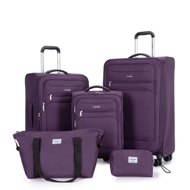 Tripcomp 5 Piece Set Luggage Set Lightweight Expandable Softside ...