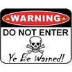 Warning Do Not Enter Sign - Walmart.com