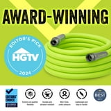 Flexzilla Garden Hose, 5/8" x 25', 3/4" - 11 1/2 GHT Fittings, Flexible ...