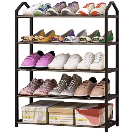 Shoe Rack Shoe Rack 5 Tier Assembly Stand Shelf Multifunction Organiser ...