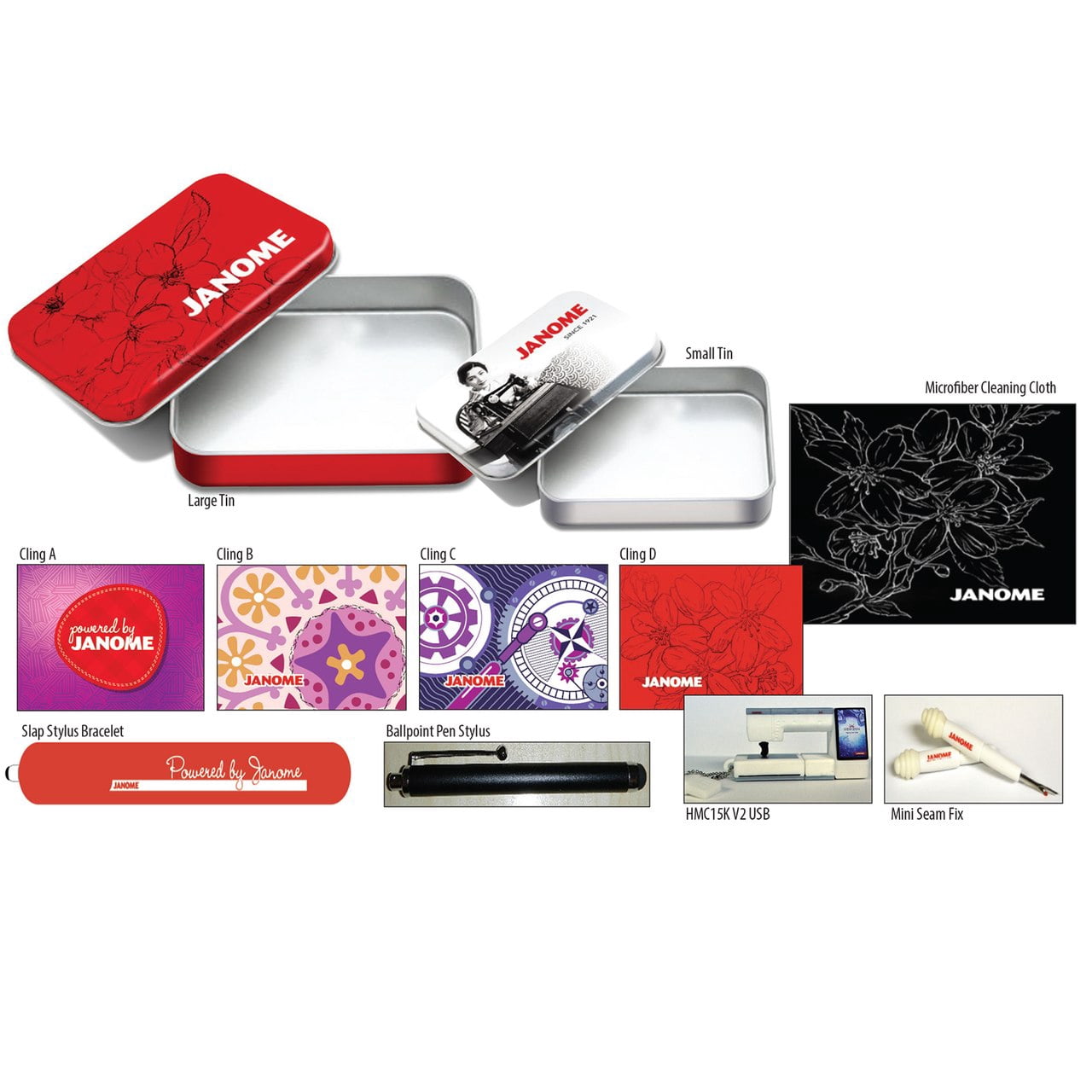 Janome VIP Gift Tin Set - Walmart.com
