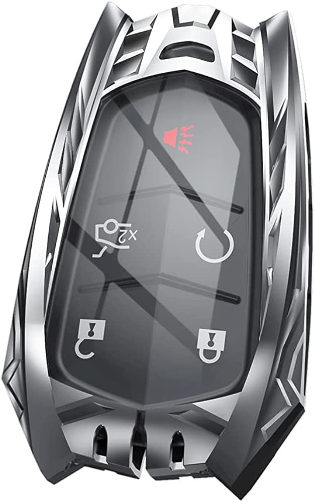 Metal Key Fob Cover for Cadillac, for 2015-2019 Cadillac Escalade CTS ...