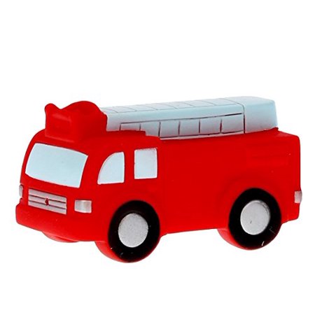 DolliBu Fire Truck Bath Buddy Squirter - Floating Red Fire Engine ...