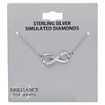 Brilliance Fine Jewelry Simulated Diamond Sterling Silver Infinity ...