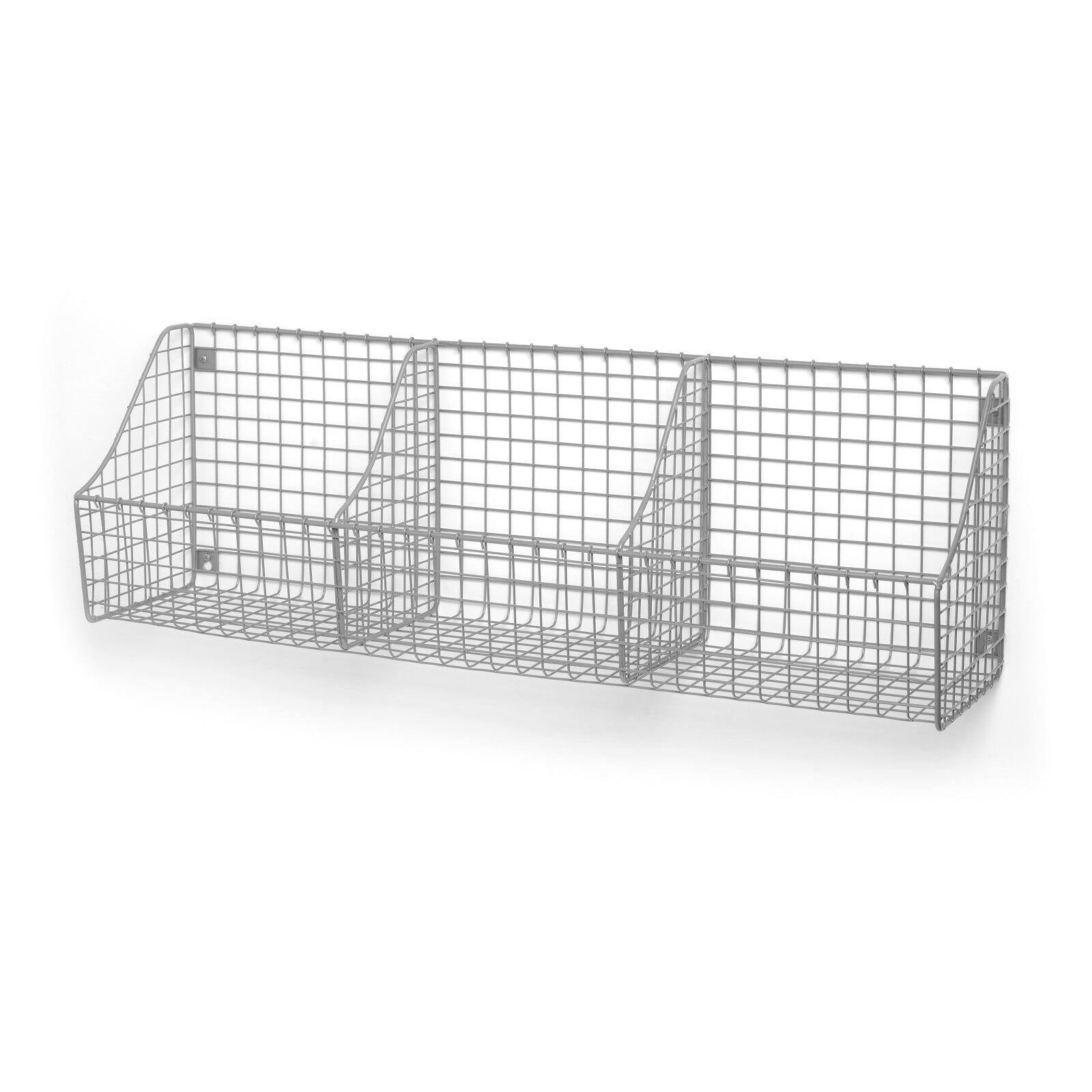 Spectrum Wall Mount Triple Storage Basket - Walmart.com