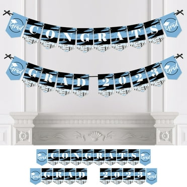 Big Dot of Happiness 30 Piece Hello College - Graduation Party Pennant ...
