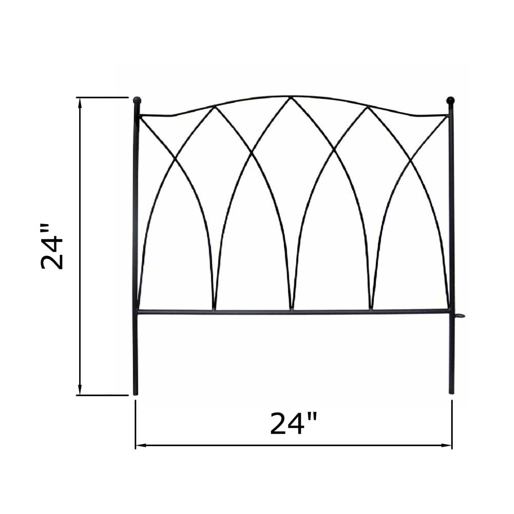 Buy Mtb Decorative Garden Border Fence Panel 24 In X 24 In Pack Of 5