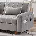 Aukfa Storage Futon Convertible Sofa Bed, Upholstered Couch for Living ...