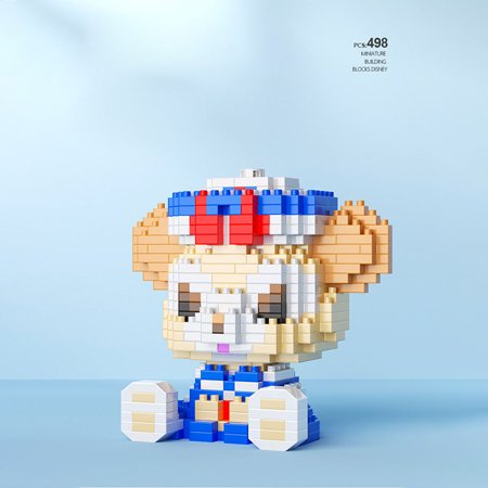 498 pcs Children's Assembling Building Blocks Cartoon Doll DIY Small ...