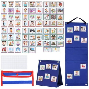 Visual Schedule for Kid Day Night Autism Routine Chart Card Visual Wall ...