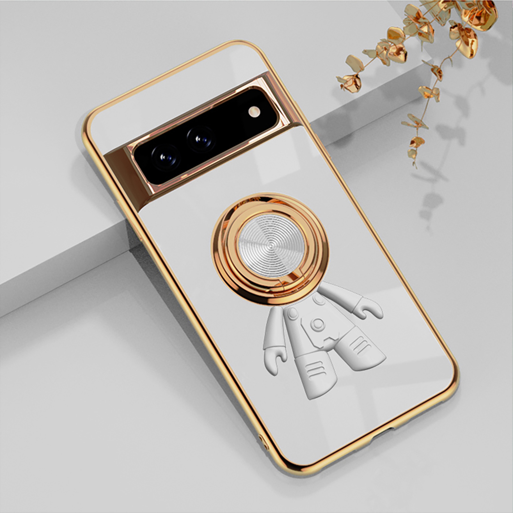 Dteck for Google Pixel 7A Case with Rotating Ring Holder Magnetic ...