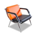 Walcut 2-Seat Office Reception Chair, PU Leather Upholstery, Steel ...