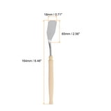 Uxcell Pallet Knife Pointed Tip Stainless Steel Scraper Palette Knife ...