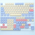 FPWNGL 141 keys Marshmallow KOA Keycap PBT DYE Sublimation MOA Keycaps ...