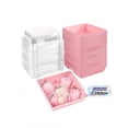 1pc 4 Pieces White Dessert Box With Clear Lid, Kraft Paper Bakery ...