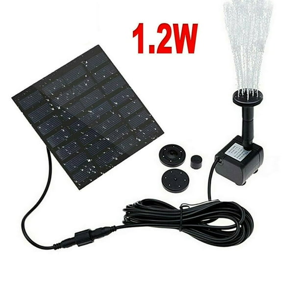 Solar Panel Powered Water Pump Garden Lawn Pool Pond Fish Aquarium ...