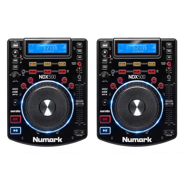 2) Numark NDX500 Single DJ Tabletop USB/CD Media Player And Software ...
