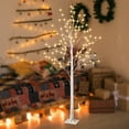 Rirool LED Birch Tree Light, 6 Ft with 440 Warm White LEDs, Remote ...